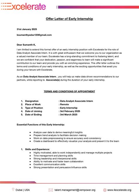 dataanalytics internshipjourney excelerate datadriven grateful