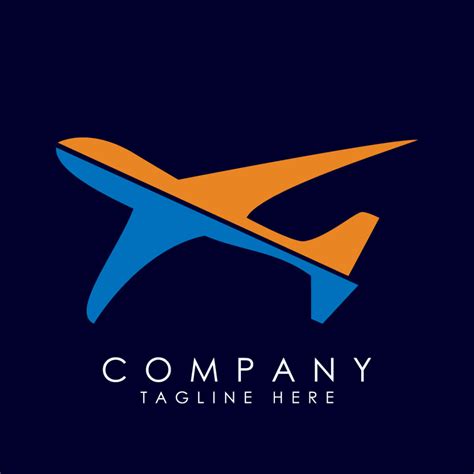 Airplane Aviation Vector Logo Design Concept Airline Logo Plane Travel