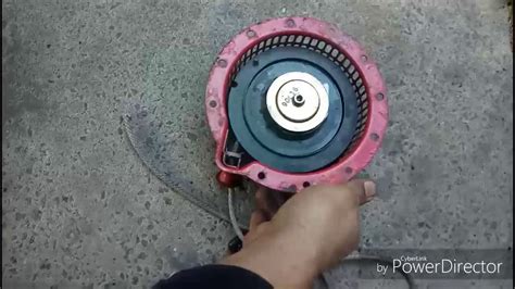 Simple steps in Replacing a Recoil Rope on a Recoil Starter - YouTube