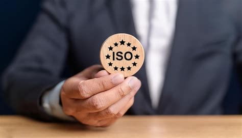 Quality Control According To Iso Standards Entrepreneur Who Guarantees His Product Premium Ai