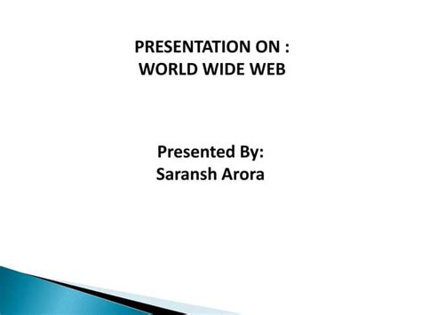 World Wide Web Ppt Pptx