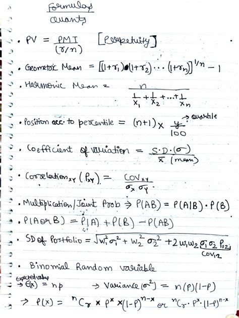 Cfa L1 Important Formulas Pdf Money Business Economics Cfa L1 Important Formulas Pdf Money Business Economics