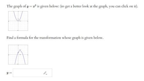 Solved 1 21 The Graph Of Y X Is Given Below To Get A Chegg Com