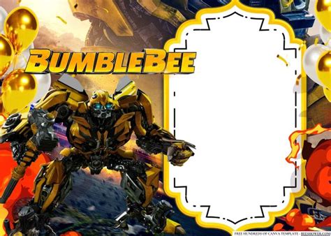 Free Editable Bumblebee Birthday Invitation Birthday Invitations