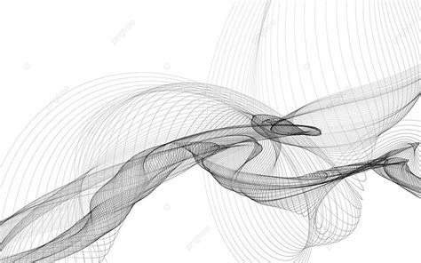 monochromatic wave patterns on a white background gradient template art