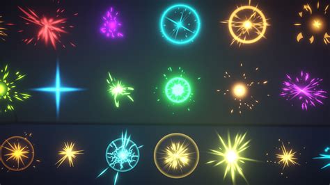 stylized hit particle effects