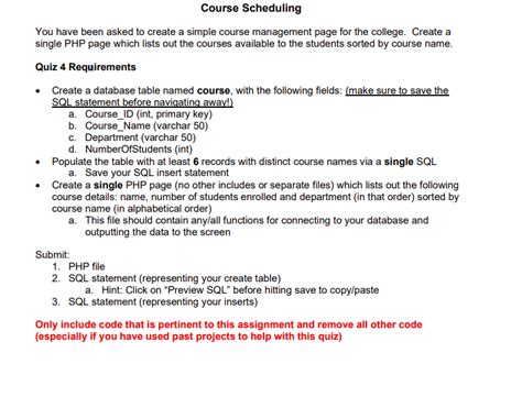 Solved You Have Been Asked To Create A Simple Course Chegg