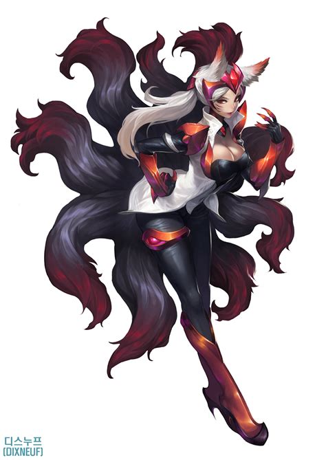 Safebooru 1girl Ahri Alternate Costume Alternate Eye Color Alternate
