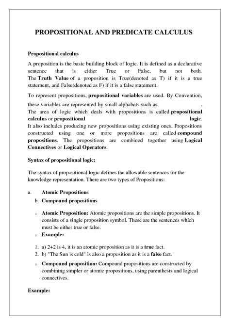 Solution Propositional And Predicate Calculus Studypool