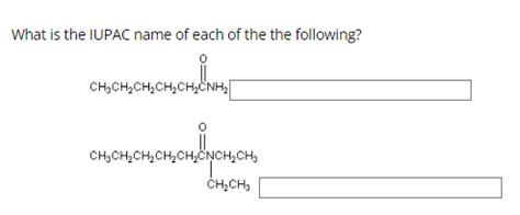 Solved What Is The IUPAC Name Of Each Of The The Chegg Com