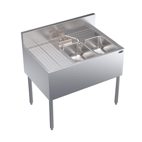Royal Series 36l X 24d Two Compartment Bar Sink Krowne