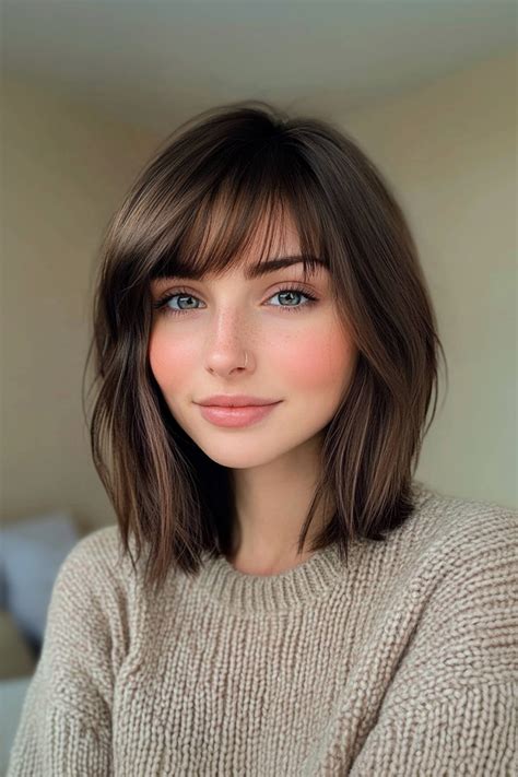 27 Must See Medium Length Hairstyles With Bangs 2025 In 2025 Bangs