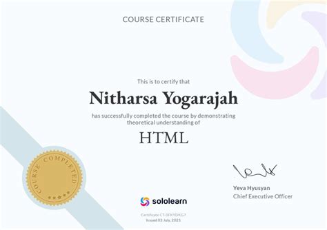 nitharsa yogarajah on linkedin sololearn html
