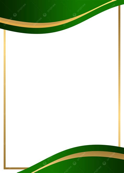 황금색 테두리 선이 있는 녹색 인증서 벡터 자격증 국경 졸업 증명서 테두리 Png 일러스트 및 벡터 에 대한 무료 다운로드 Pngtree