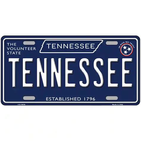 Tennessee Themed Metal License Plates And Signs Smart Blonde Page 3
