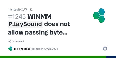 Winmm `playsound` Does Not Allow Passing Byte Arrays · Issue 1245