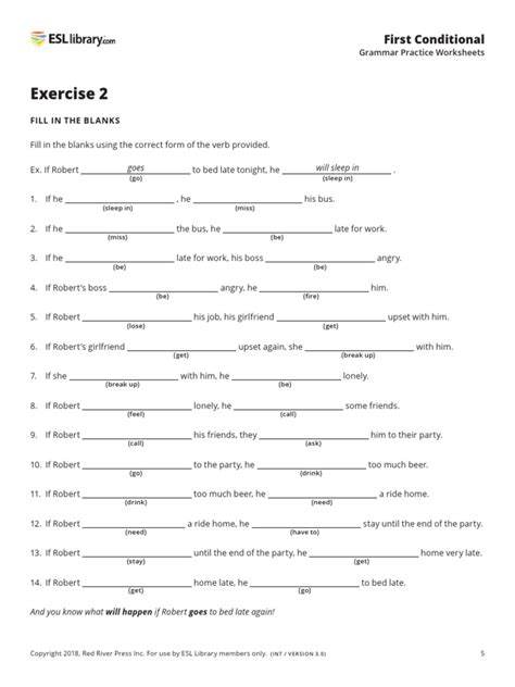 First Conditional Grammar Practice Agus Pdf