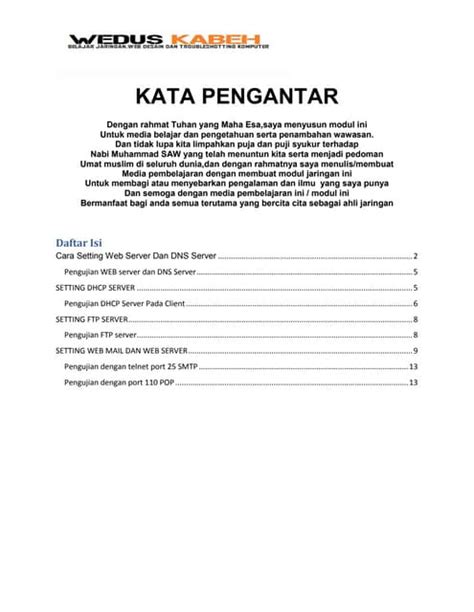 Konfigurasi Web Server Dns Server Dhcp Server Ftp Server Mail
