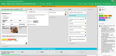 Wekan Kanban Board LinuxLinks