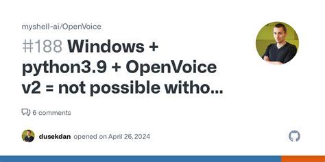 Windows Python39 Openvoice V2 Not Possible Without Cuda · Issue