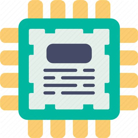 Processor Chip Circuit Microprocessor Motherboard Icon Download On Iconfinder
