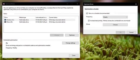 Defragment And Optimize Drives Not Running Scheduled Optimization