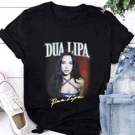 Dua Lipa Signature T Shirt Dua Lipa Shirt Fan Gifts Dua Lipa Etsy
