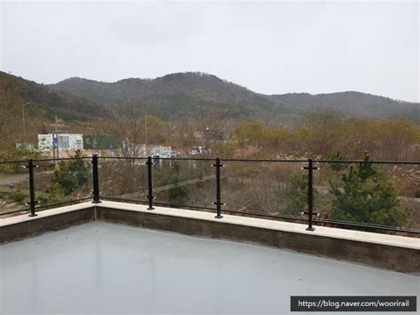 인천 운남동 외부 테라스난간 강화유리난간 시공사진 우리핸드레일 네이버 블로그