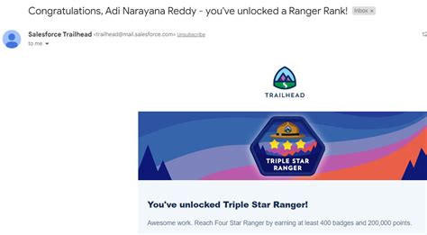 Adi K On Linkedin Learning Triplestarranger Trailhead 3starranger Salesforce Thankyou…