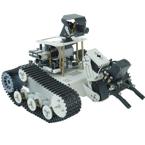 buy yahboom raspberry pi 4b robot track tank car kit with robotic arm artificial intelligence