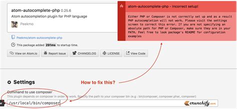 How To Fix Atom Autocomplete Php Incomplete Error Because Of Missing