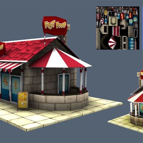 3d game props low poly cgtrader
