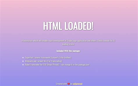 GitHub Safjammed Lumen With JS SPA Boilerplate A Boilerplate Which Will Enable Rapid