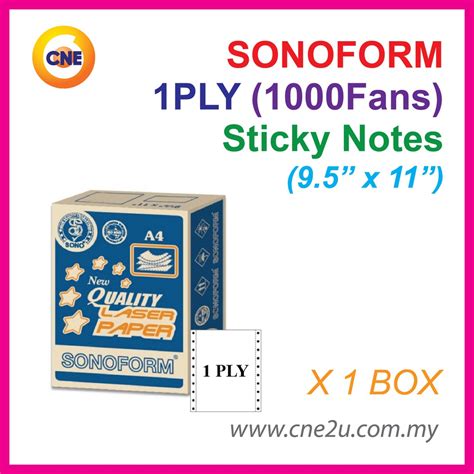 Sonoform Computer Form 1ply 1000 Fans 电脑纸 Shopee Malaysia