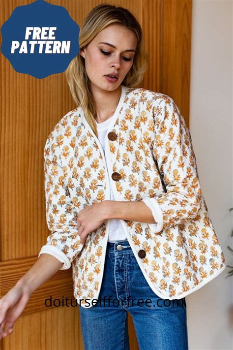 Quilted Jacket Sewing Pattern Quilted Jacket Pattern Jacket Pattern