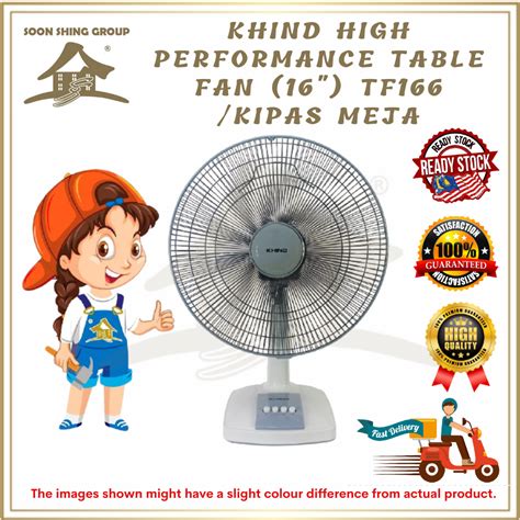 khind high performance table fan 16 tf166 kipas meja