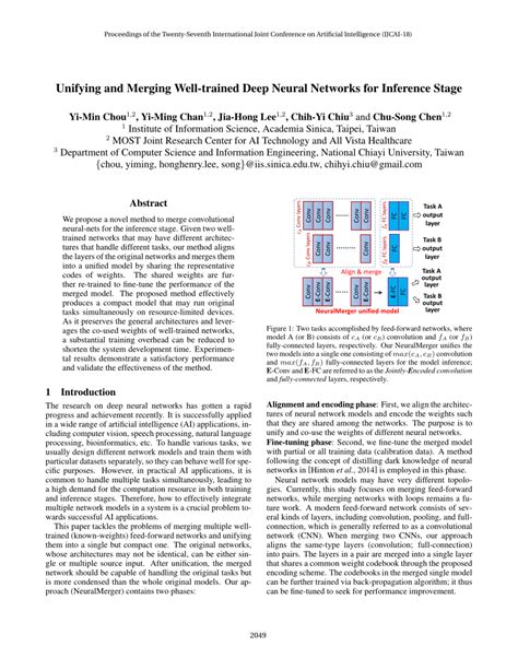 Pdf Unifying And Merging Well Trained Deep Neural Networks For
