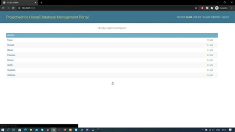 Hostel Management System Python Django Projectworlds Store