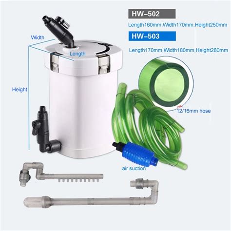 Best Seller Sunsun HW-502 HW-503 with Built-in 5W Water Pump Aquarium ...
