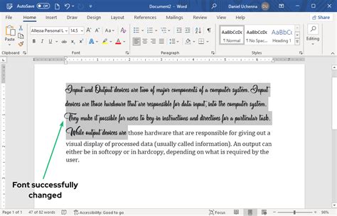 Setting Fonts