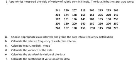 Solved A Choose Appropriate Class Intervals And Group The Chegg Com