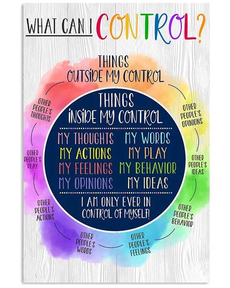 What Can I Control Things Outside My Control Portrait Poster And Canvas