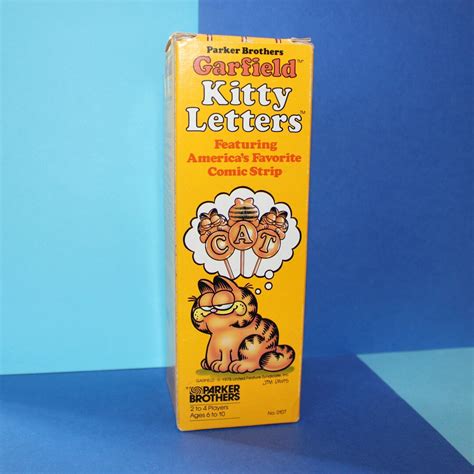 Vintage Garfield Kitty Letters Game Parker Brothers 1983 Complete Etsy