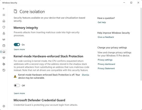 How To Enable Kernel Mode Hardware Protection