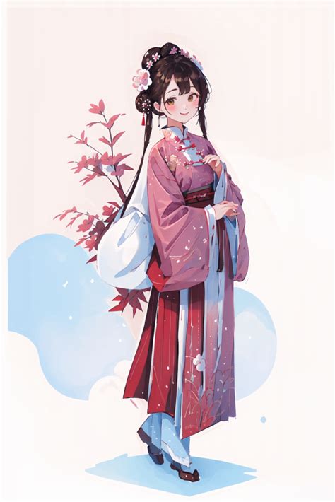 古风美人插画素材 古风美人插画模板 古风美人插画图片免费下载 设图网