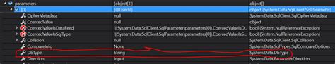 C How To Modify The Dbtype Value For Object Sqlparameter Type