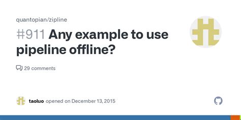 Any Example To Use Pipeline Offline · Issue 911 · Quantopianzipline
