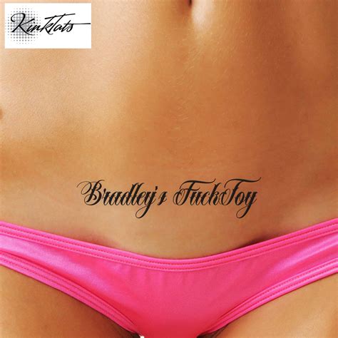 5 Personalised Adult Temporary Tattoos Tramp Stamps Hot Etsy