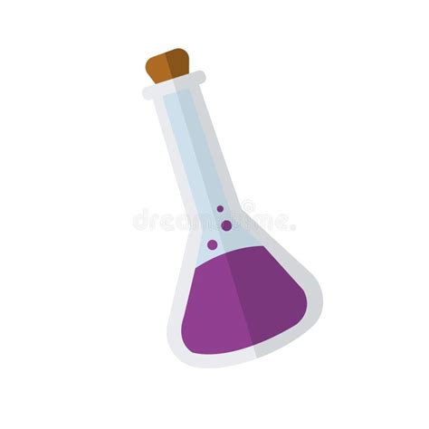 Lab Flask With Liquid Vector Stock Vector Illustration Of Medical