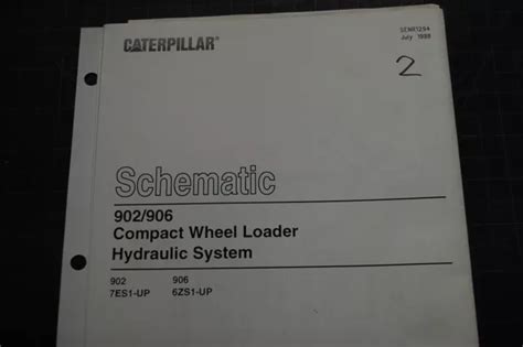 Caterpillar 902 906 Rueda Cargador Hidráulico Esquema Diagrama Manual Servicio Eur 40 79